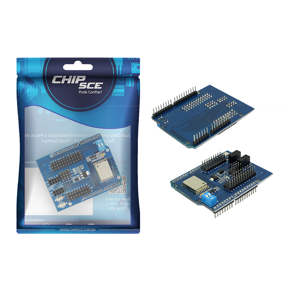 Módulo para Prototipagem Tipo ESP8266 ESP13 Shield Wi-Fi, Compatível ...