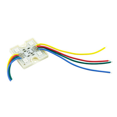 Módulo Quadrado com 4 LEDs RGB IP65 5050 35x35x4 12V 006-6034 | Santana ...